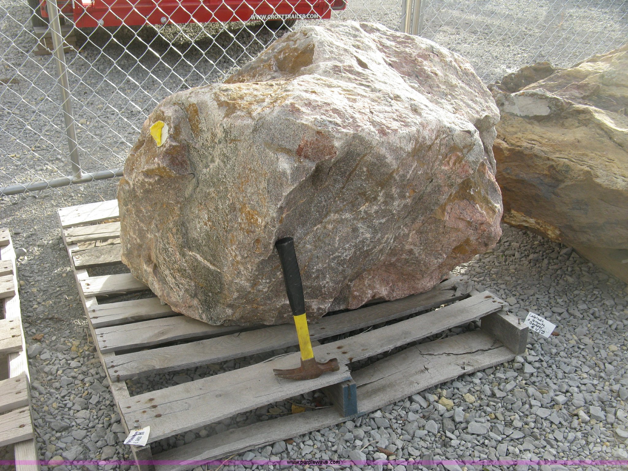 Colorado granite boulder in Wichita, KS | Item AL9450 sold | Purple Wave
