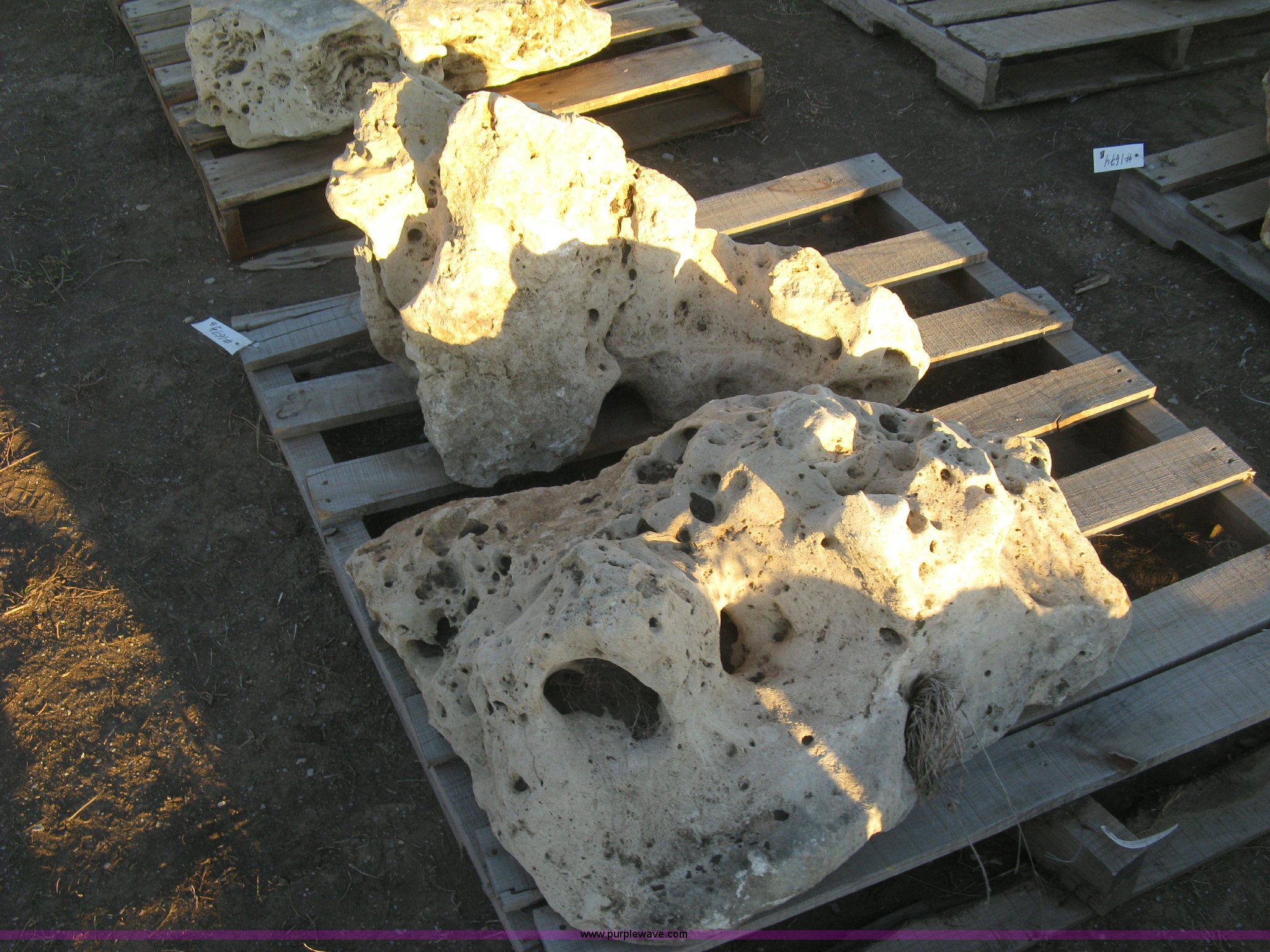 (7) Holey limestone boulders in Wichita, KS | Item BF9315 sold | Purple ...
