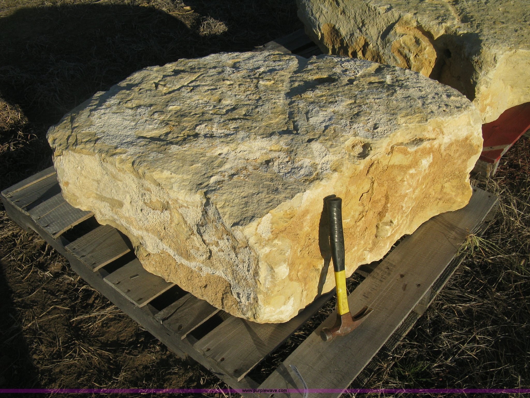 (3) native Kansas cream limestone boulders in Wichita, KS | Item BF9364 ...