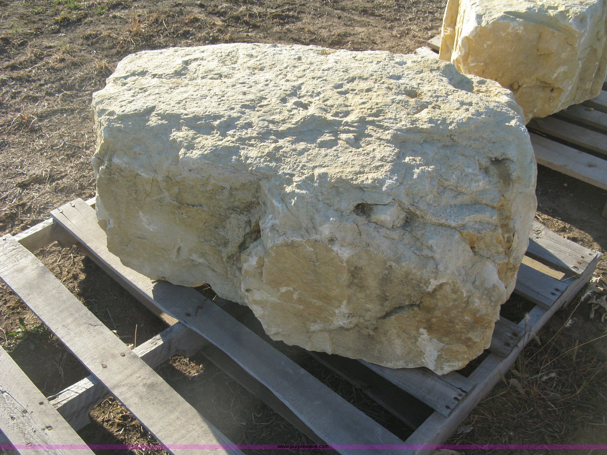 (4) native Kansas cream limestone boulders in Wichita, KS | Item BF9377 ...