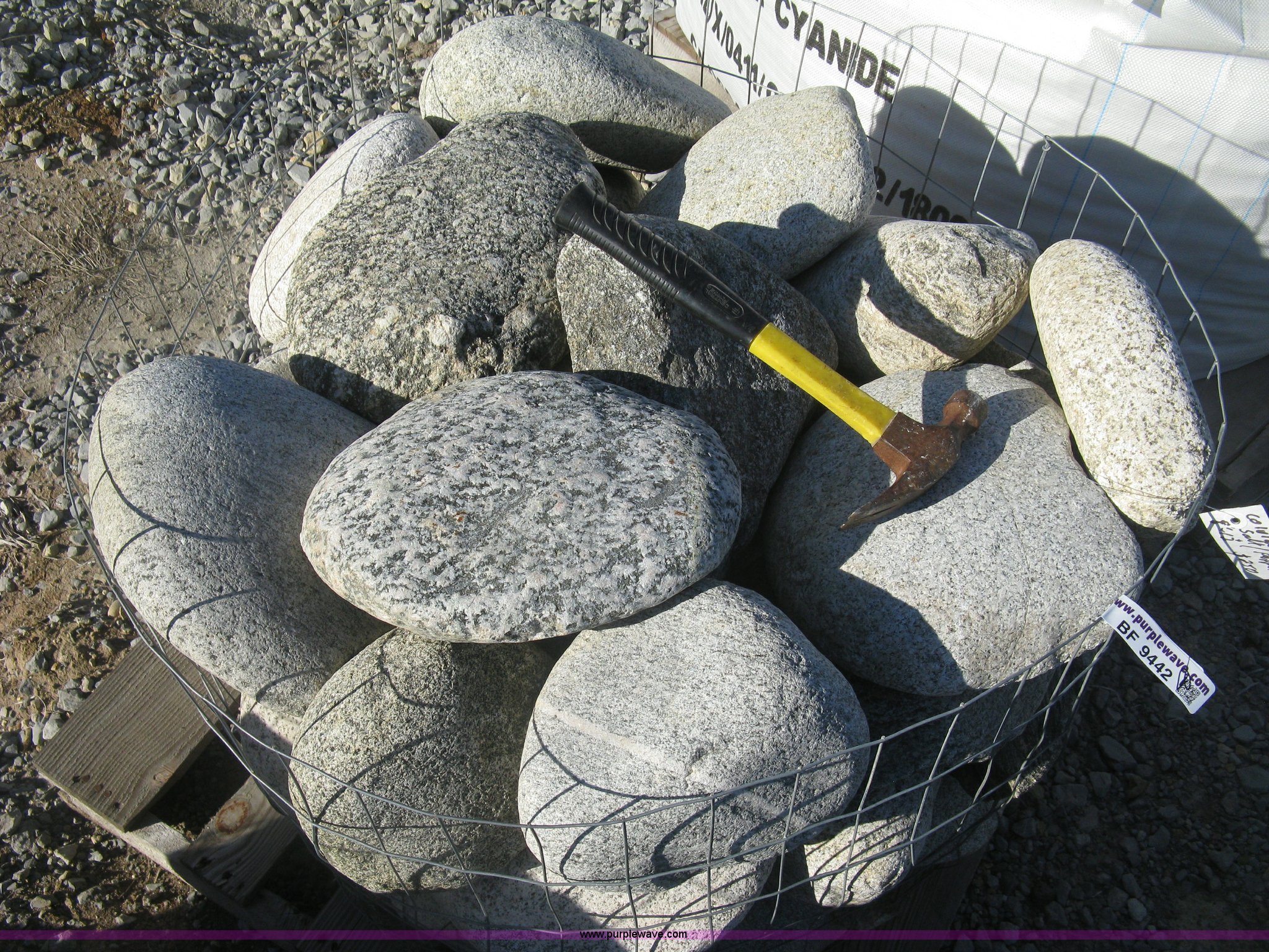 Colorado salt and pepper river rock basket in Wichita, KS | Item BF9442 ...