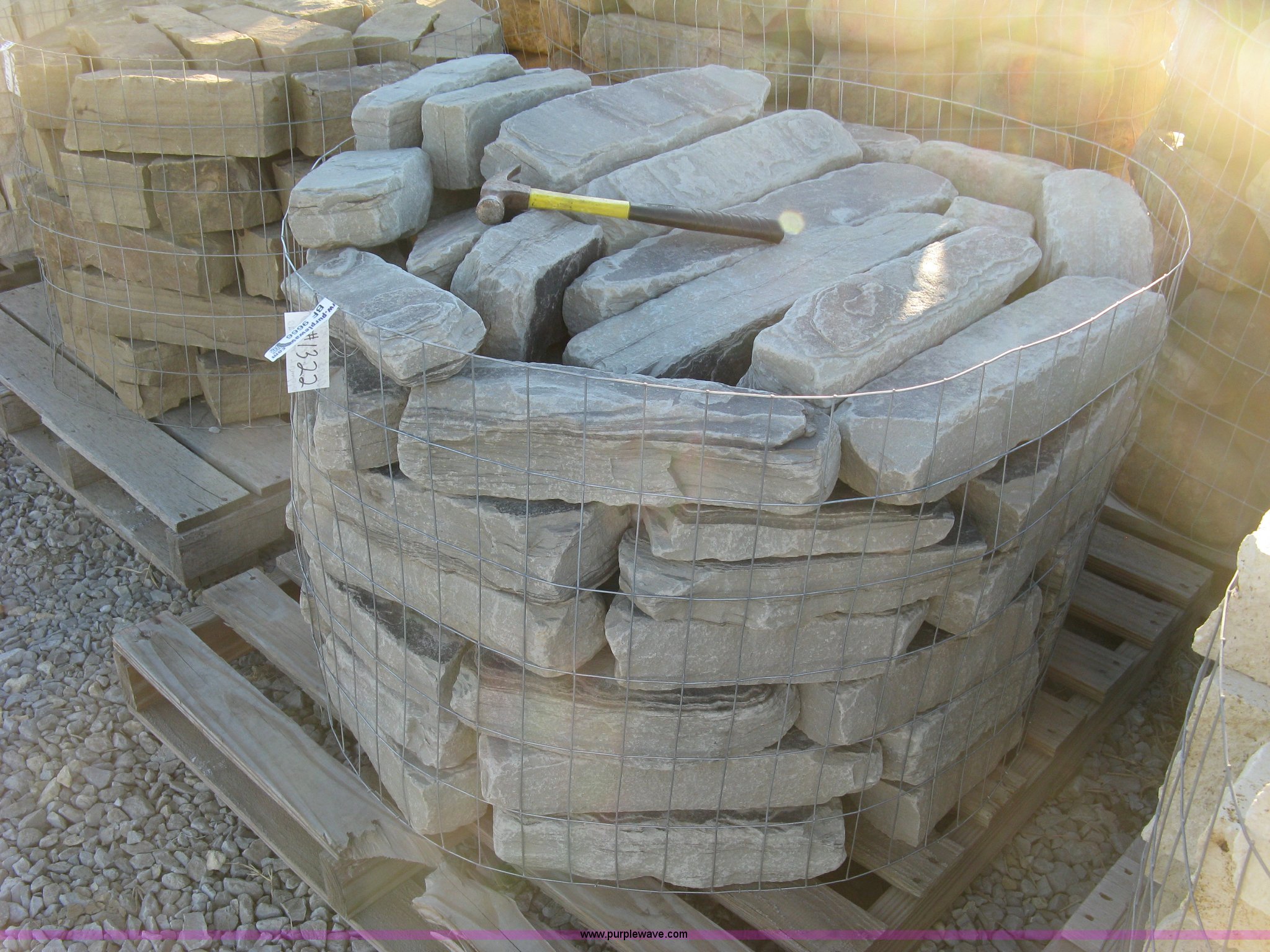 Oklahoma blue tumbled stone in Wichita, KS | Item BF9666 sold | Purple Wave