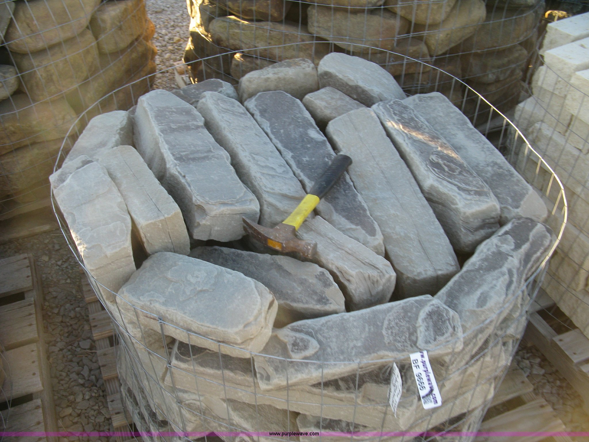 Oklahoma blue tumbled stone in Wichita, KS | Item BF9666 sold | Purple Wave