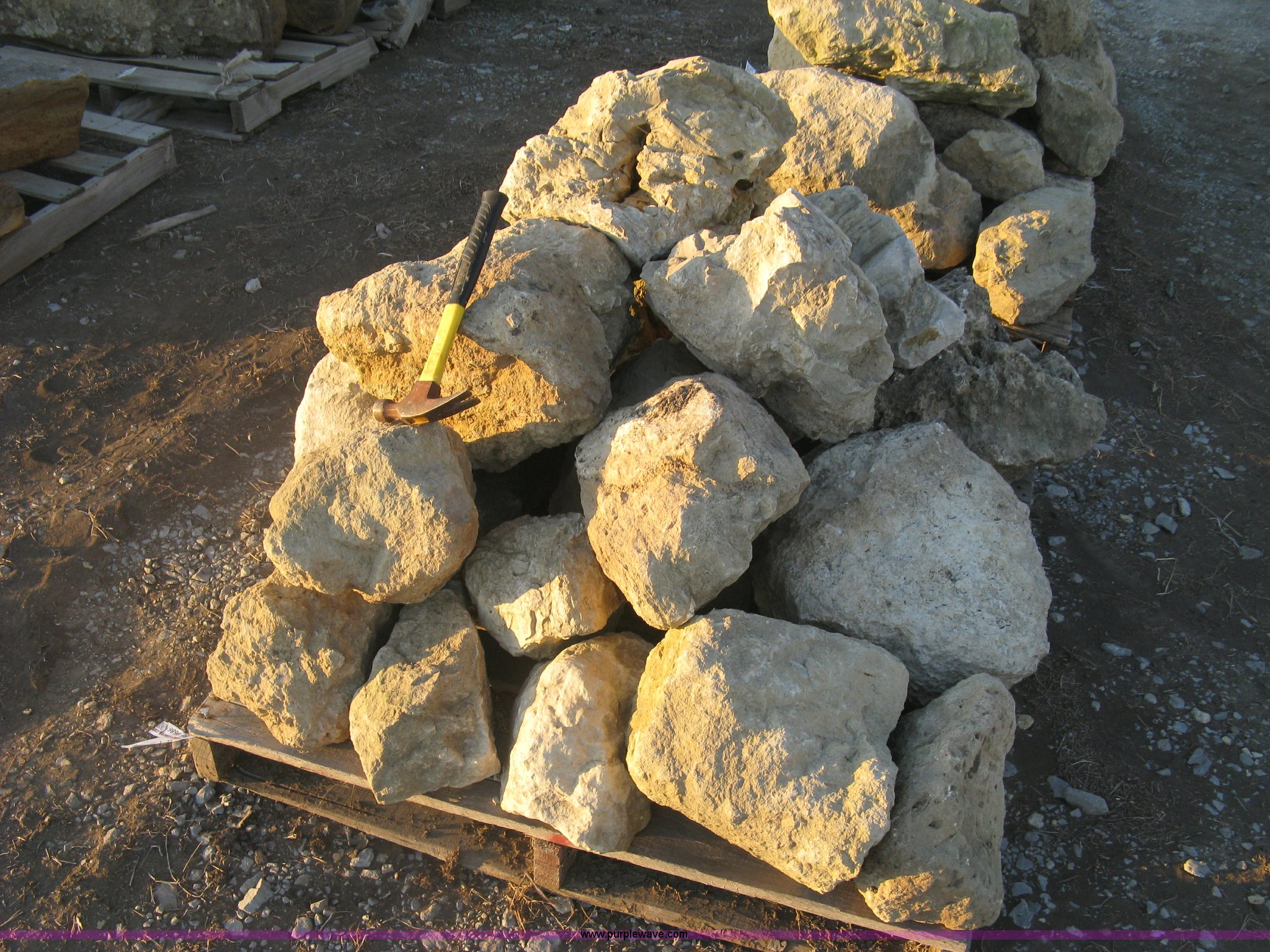 Kansas limestone boulders in Wichita, KS | Item BF9686 sold | Purple Wave