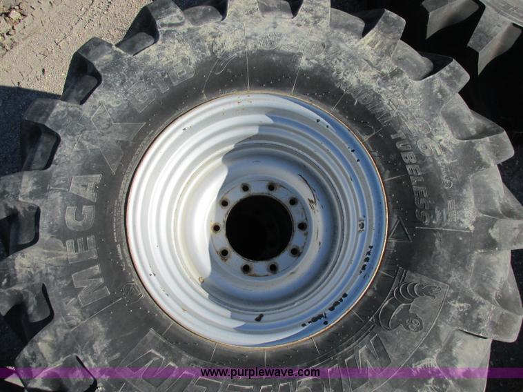 (2) Michelin Mega X Bib 620/75R26 tires in Hesston, KS | Item BK9122 ...