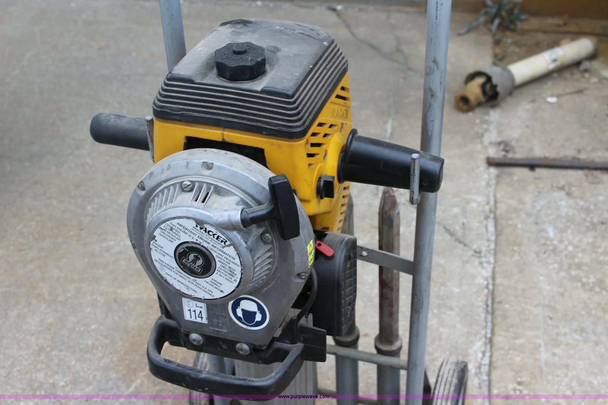 Wacker jack hammer in Paola, KS | Item BL9367 sold | Purple Wave