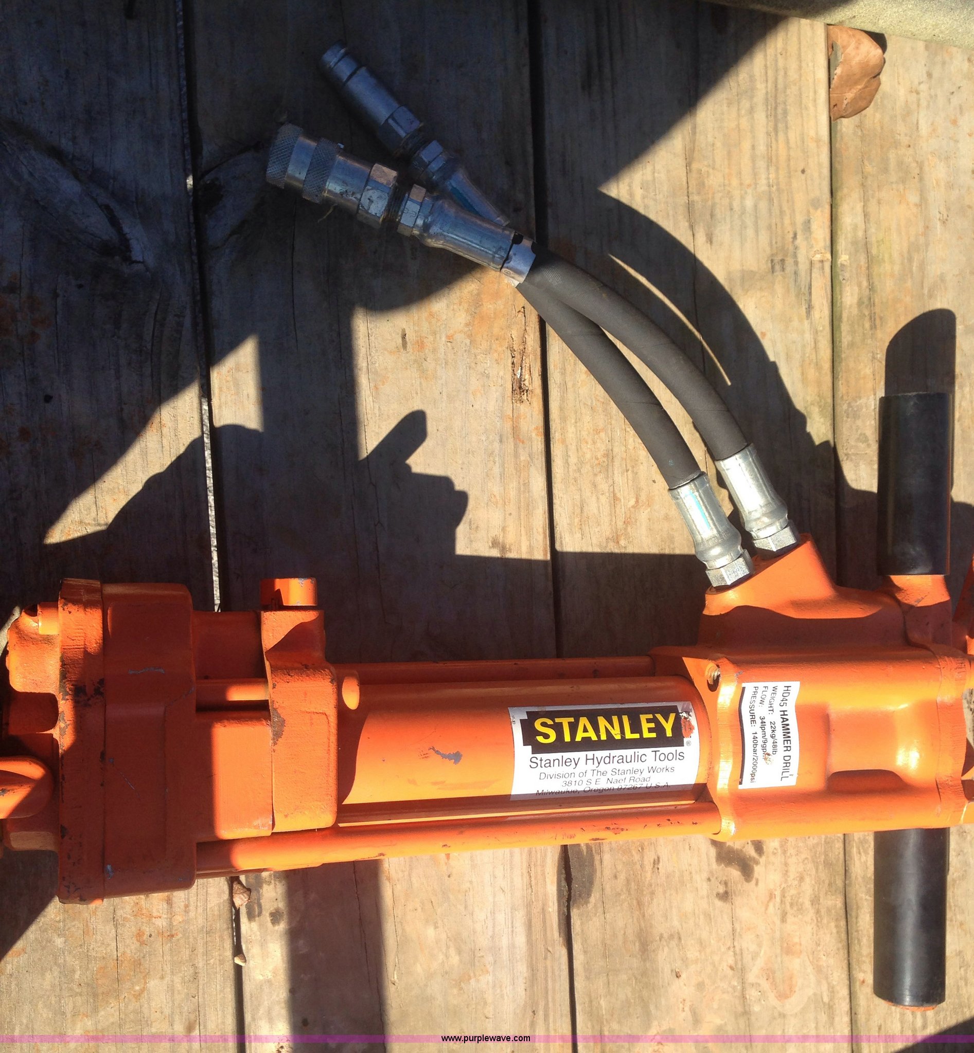 Stanley HD45 hammer drill in Marshfield, MO | Item E1102 sold | Purple Wave
