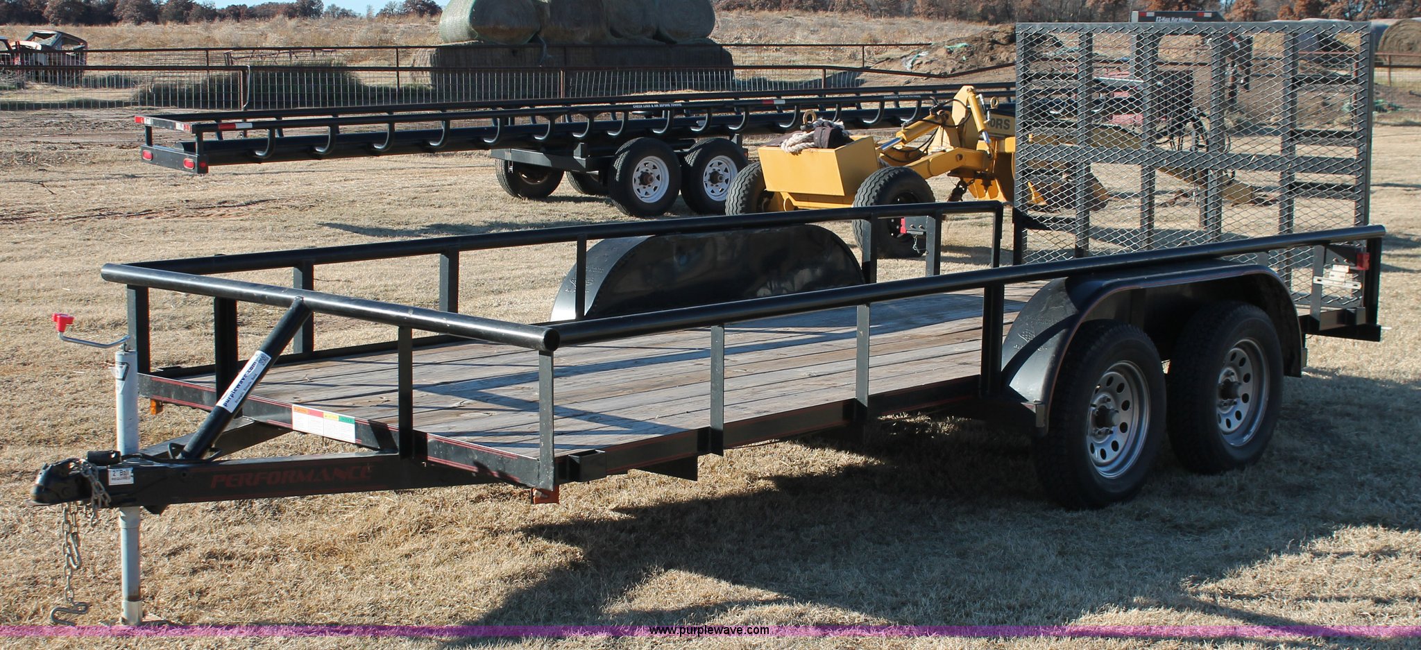 2012 Parker Performance flatbed utility trailer in Hennessey, OK | Item ...