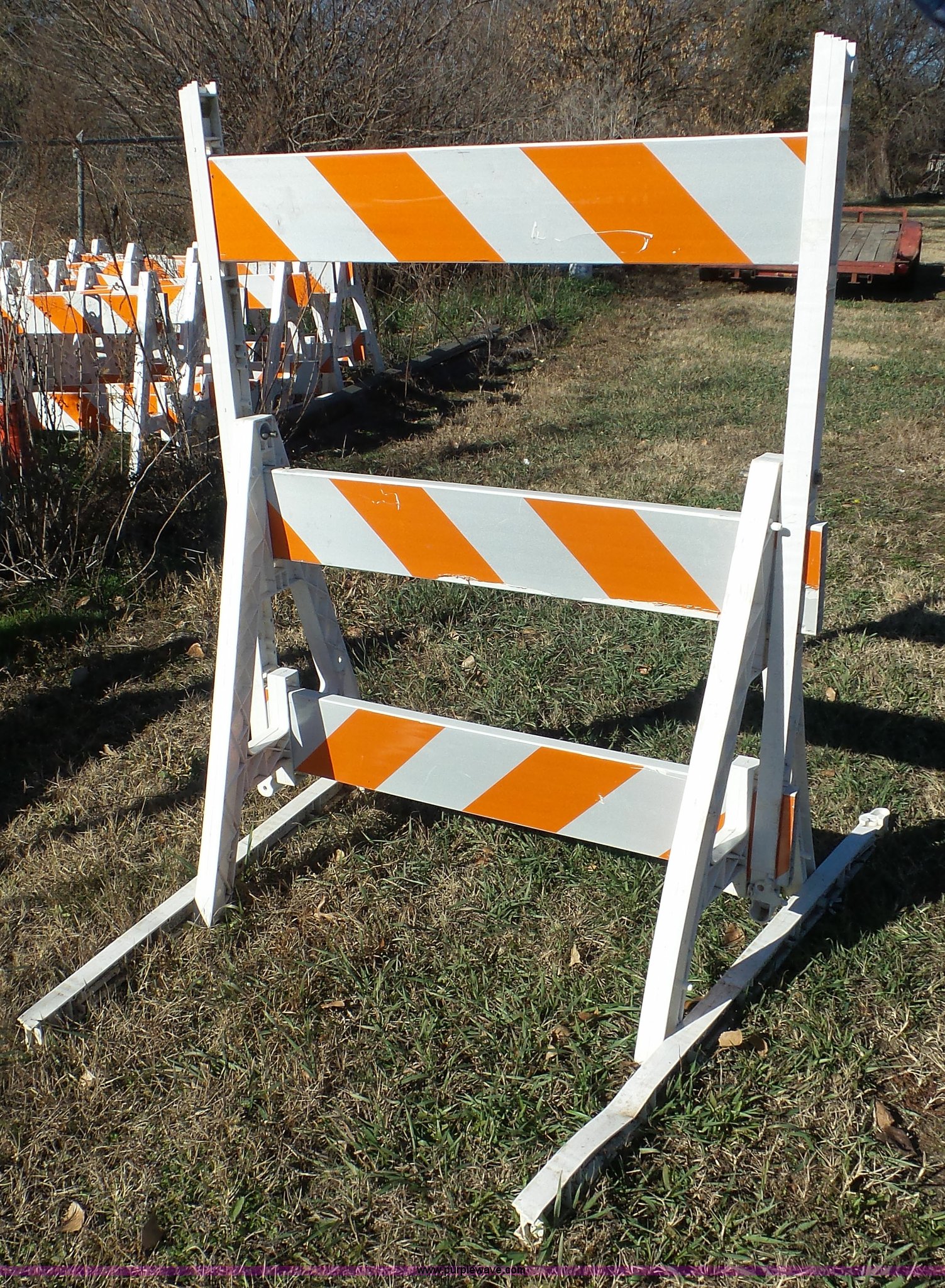 (15) 40" plastic reflective barricades in Glasco, KS | Item J8467 sold ...