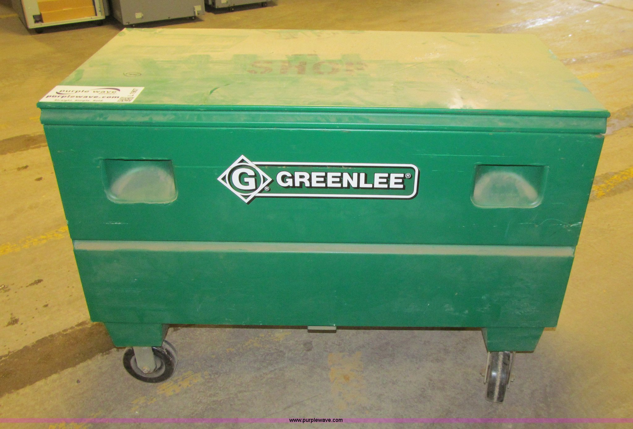 Greenlee storage box in Des Moines, IA | Item L1907 sold | Purple Wave