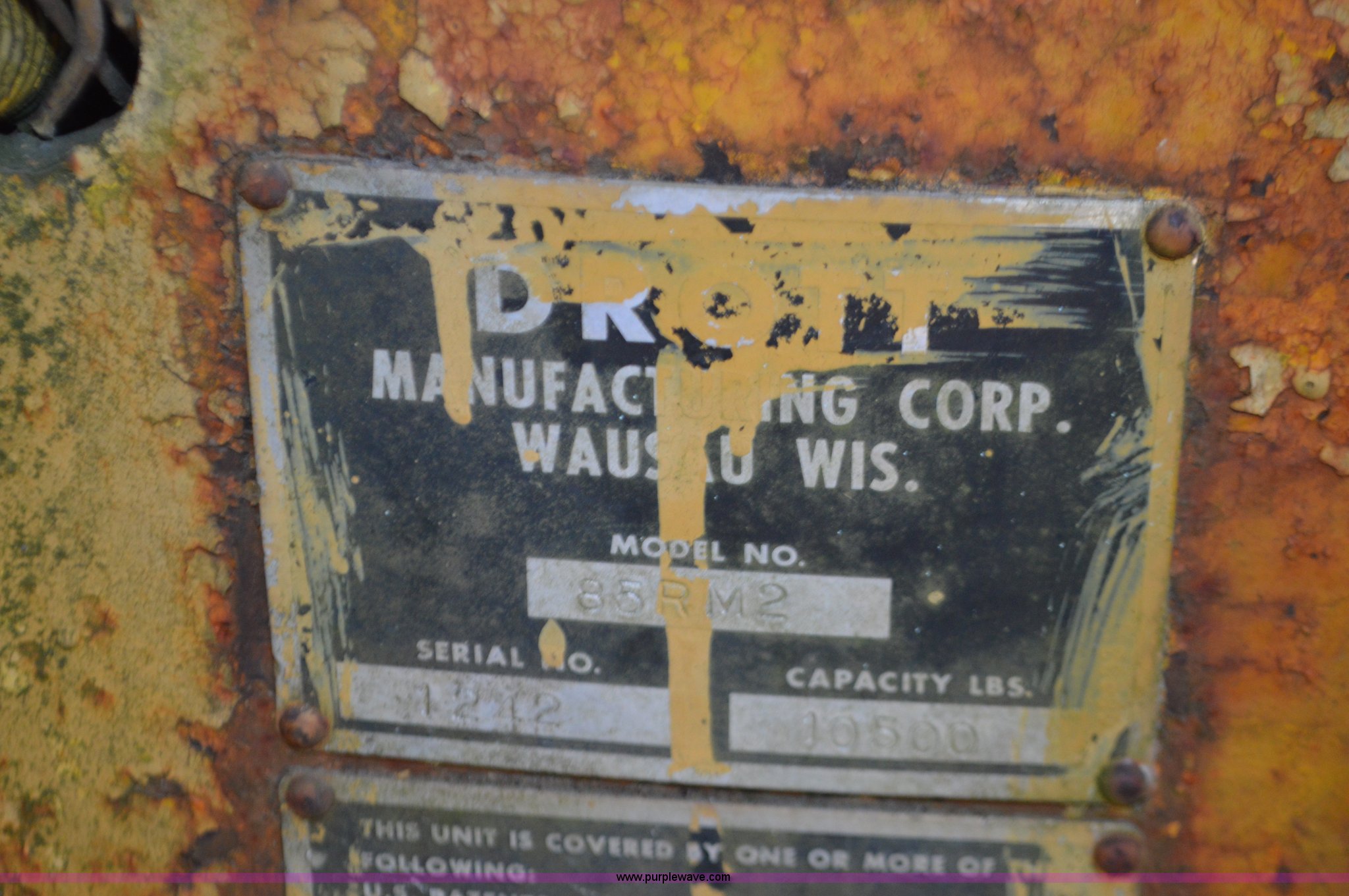 Drott 85RM2 crane in Versailles, MO | Item K5344 sold | Purple Wave