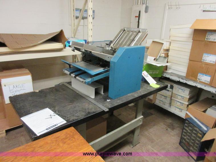 Baumfolder 714 paper folder in Pittsburg, KS | Item BB9010 sold ...