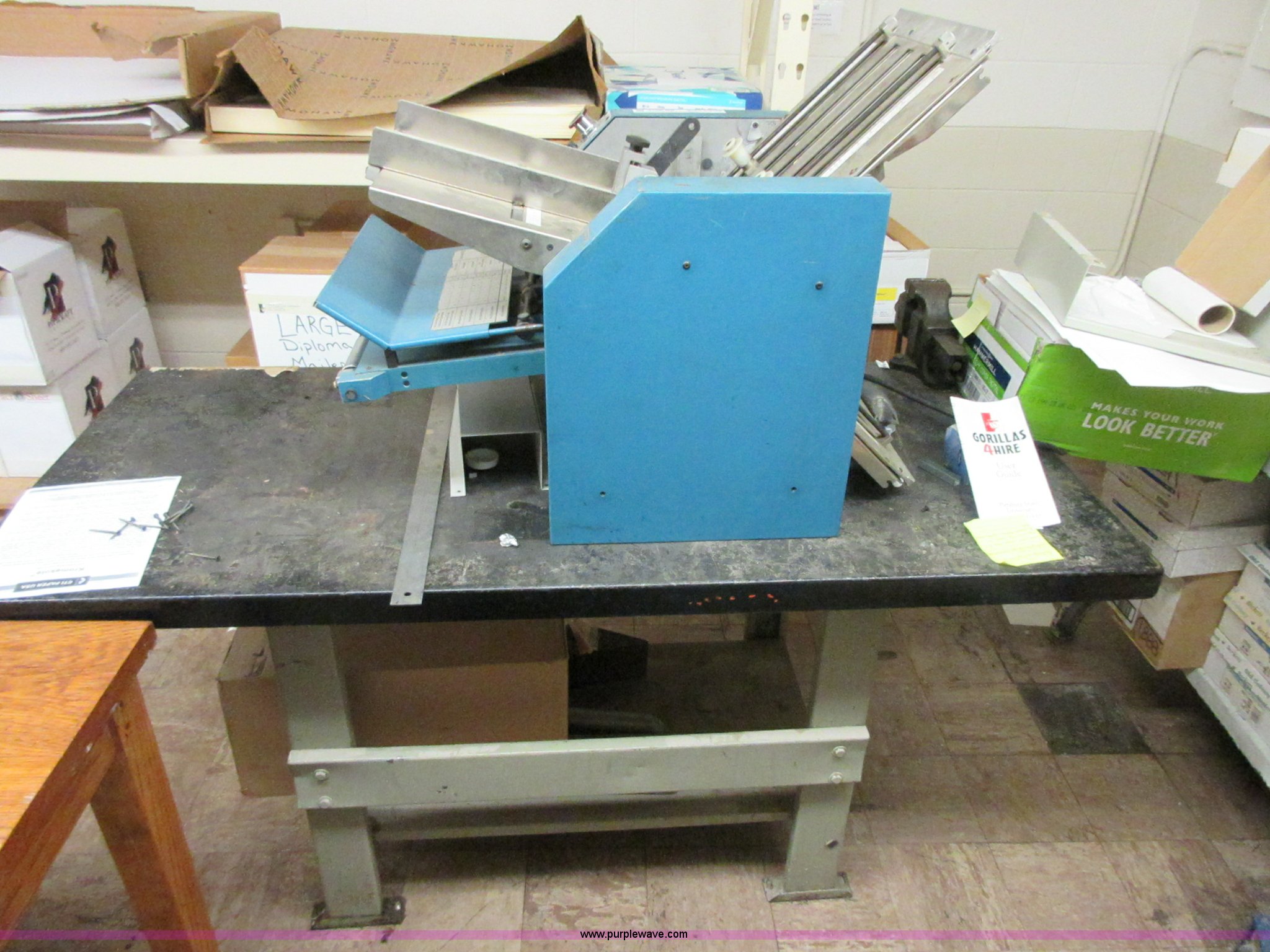 Baumfolder 714 paper folder in Pittsburg, KS | Item BB9010 sold ...