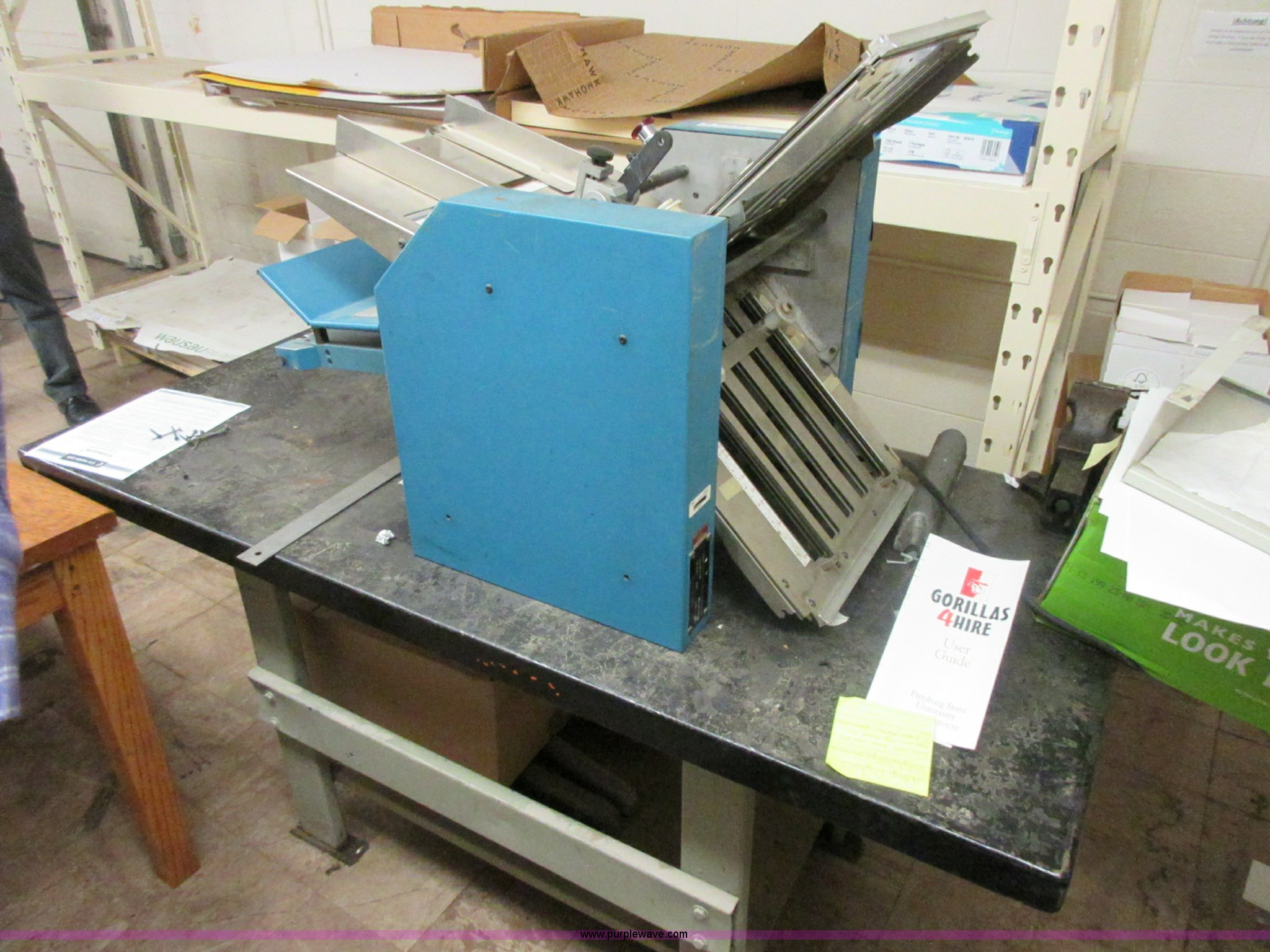 Baumfolder 714 paper folder in Pittsburg, KS | Item BB9010 sold ...