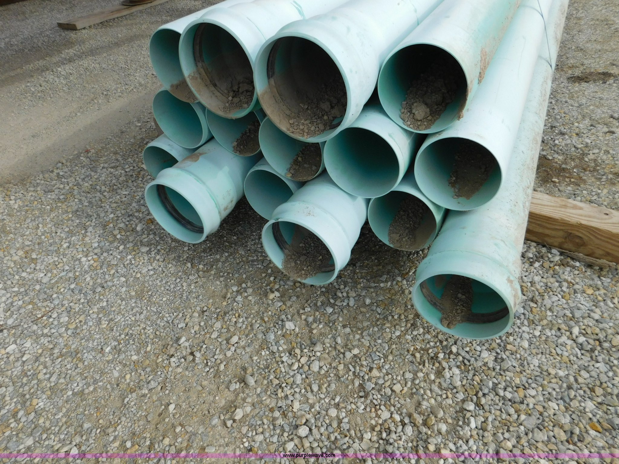 (15) SDR-35 PVC sewer pipes in Salina, KS | Item J7392 sold | Purple Wave