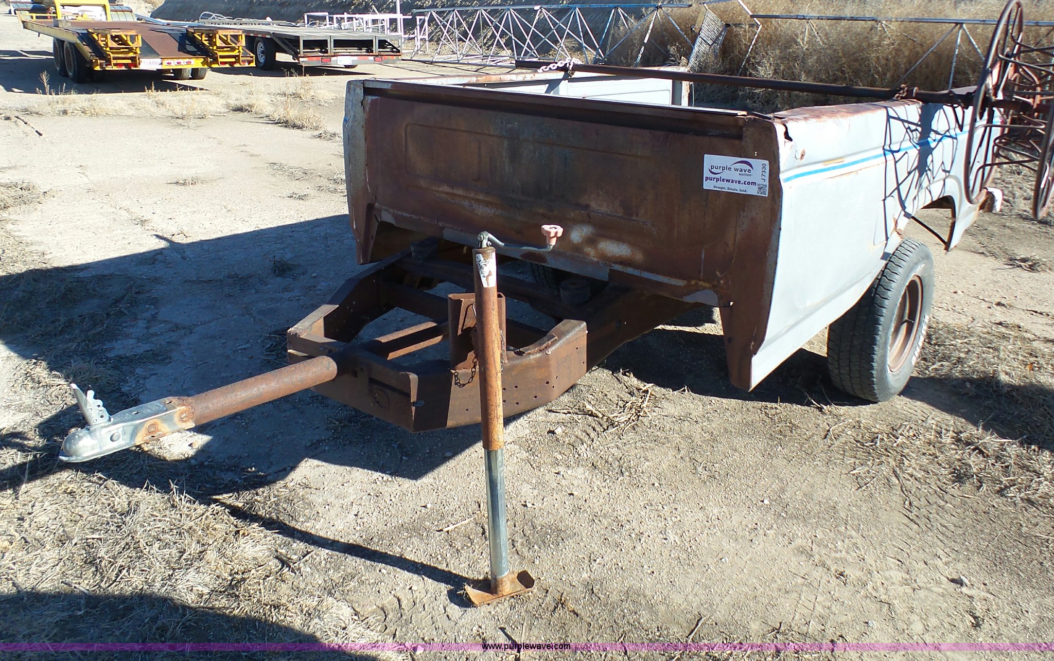 Wire roller trailer in Gove, KS | Item J7330 sold | Purple Wave