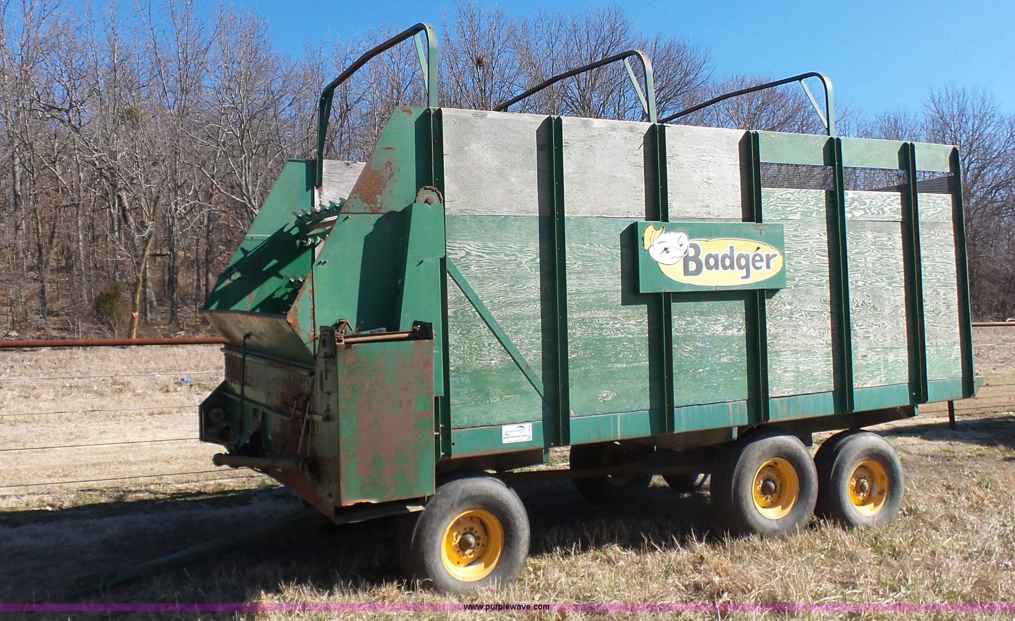 Badger 1416 forage wagon in Stilwell, OK | Item J7618 sold | Purple Wave