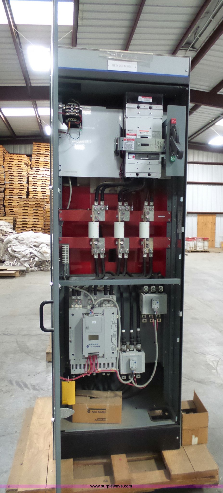 (2) Allen Bradley Centerline 2100 series MCC electrical boxes in ...