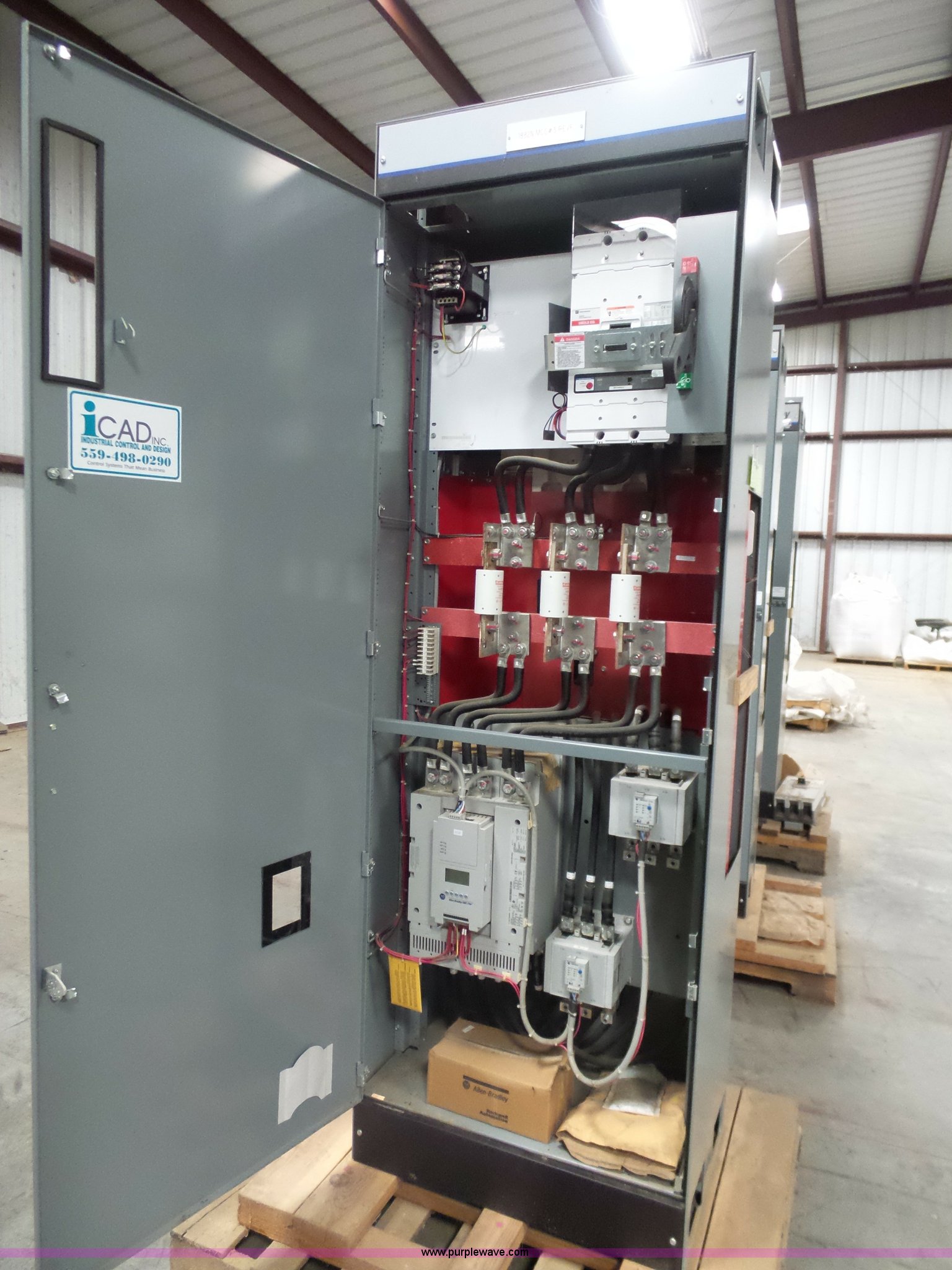 (2) Allen Bradley Centerline 2100 series MCC electrical boxes in ...