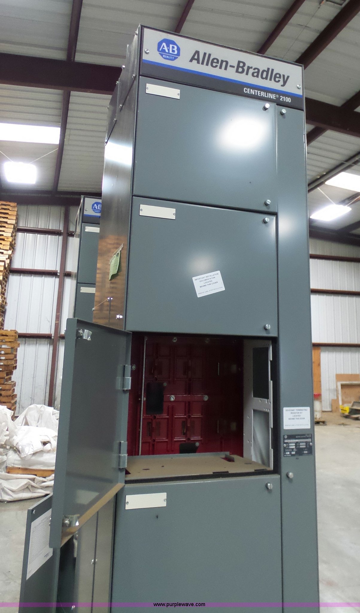 (2) Allen Bradley Centerline 2100 series MCC electrical boxes in ...