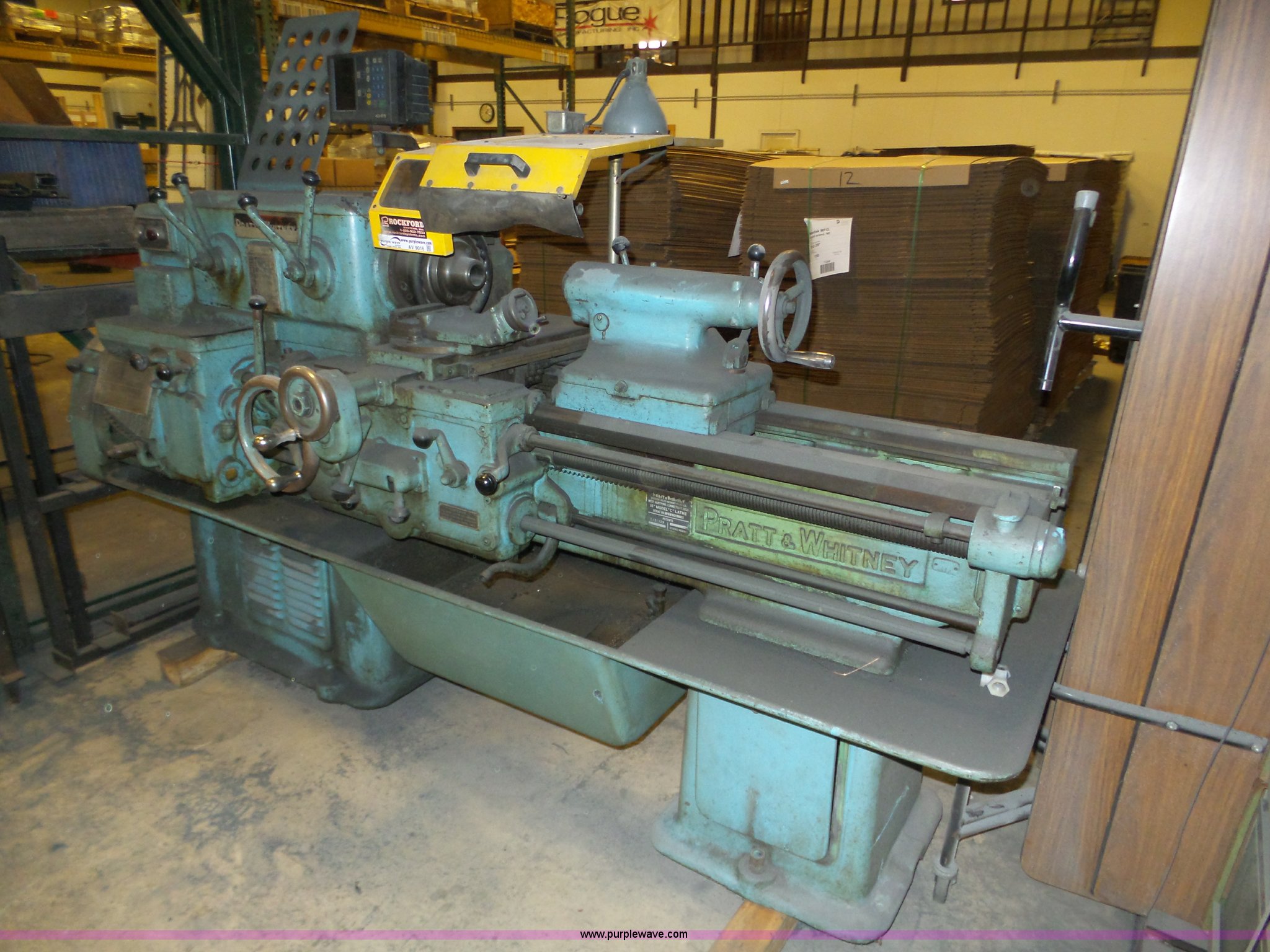 Pratt&Whitney C metal lathe in Grand Island, NE | Item AV9016 sold ...