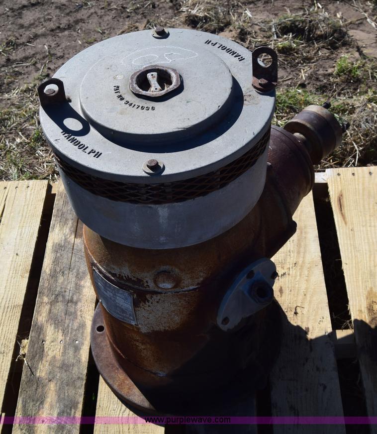 Randolph pump in Kinsley, KS | Item K8633 sold | Purple Wave