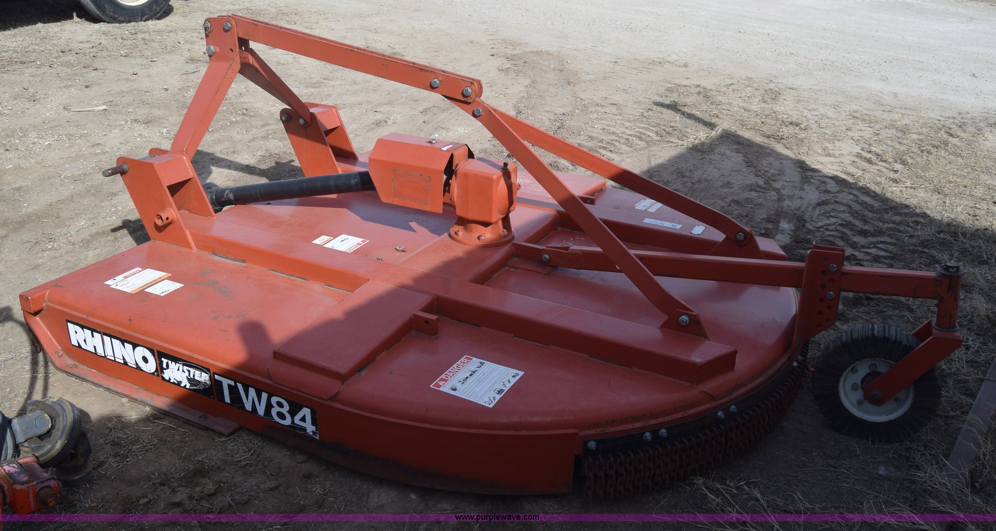 Rhino TW84 rotary mower in Lyons, KS | Item BW9375 sold | Purple Wave
