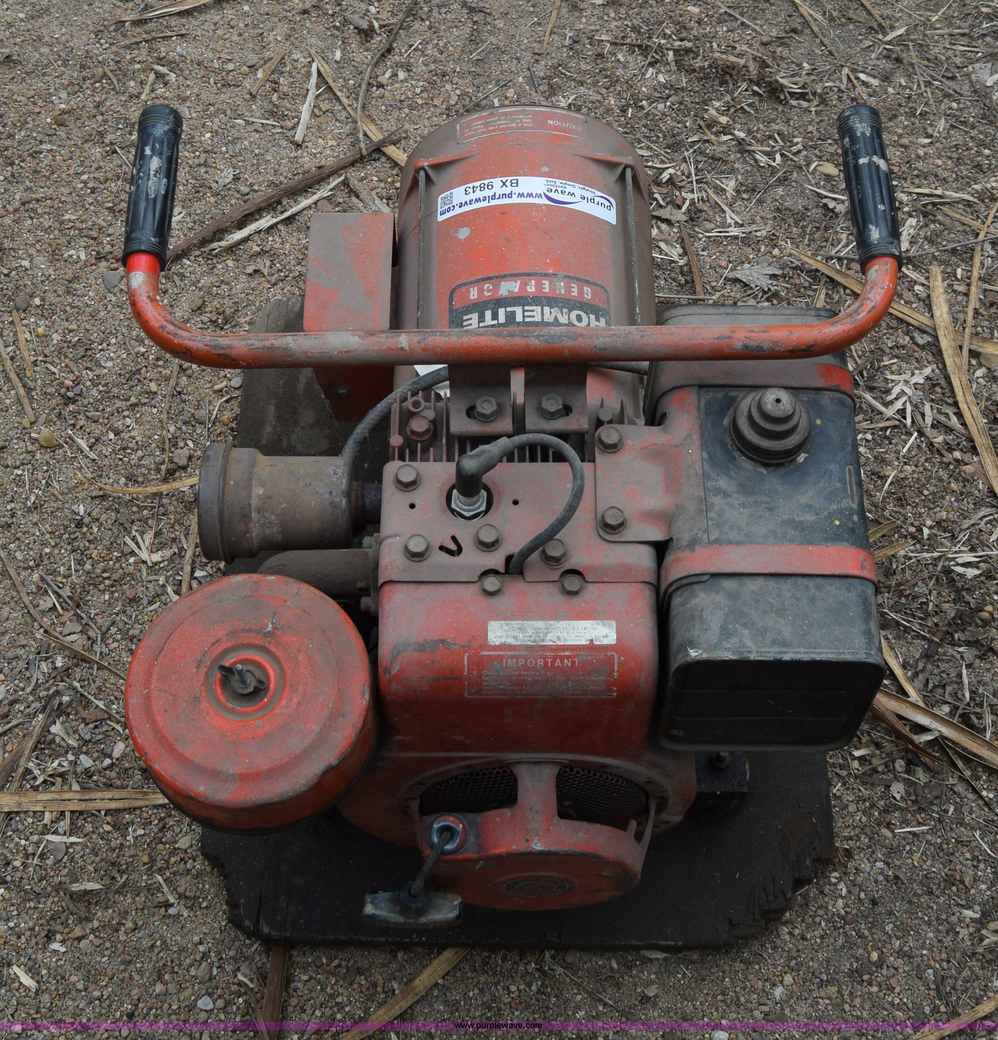 Homelite E4000-1A generator in Buhler, KS | Item BX9843 sold | Purple Wave
