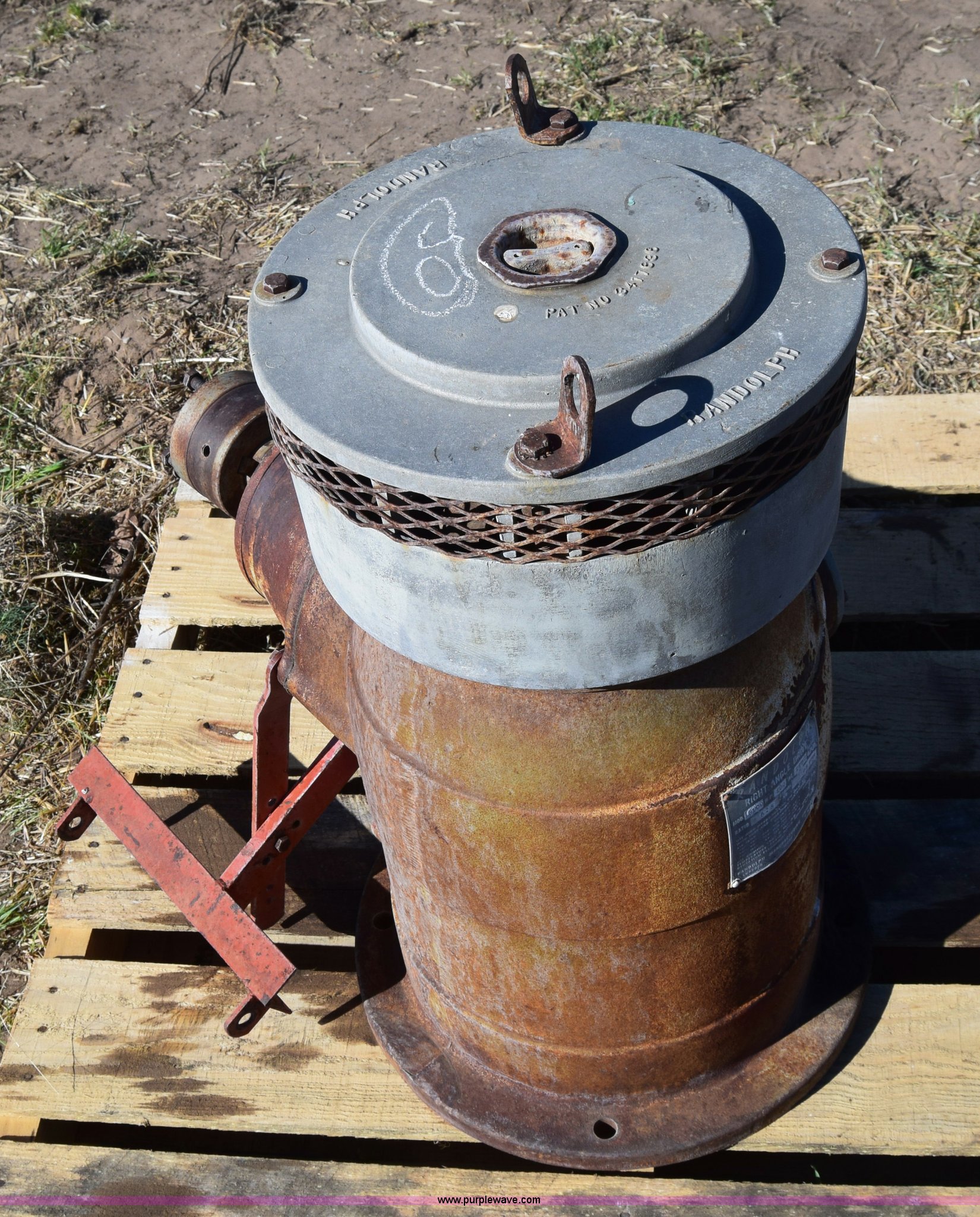 Randolph pump in Kinsley, KS | Item K8633 sold | Purple Wave