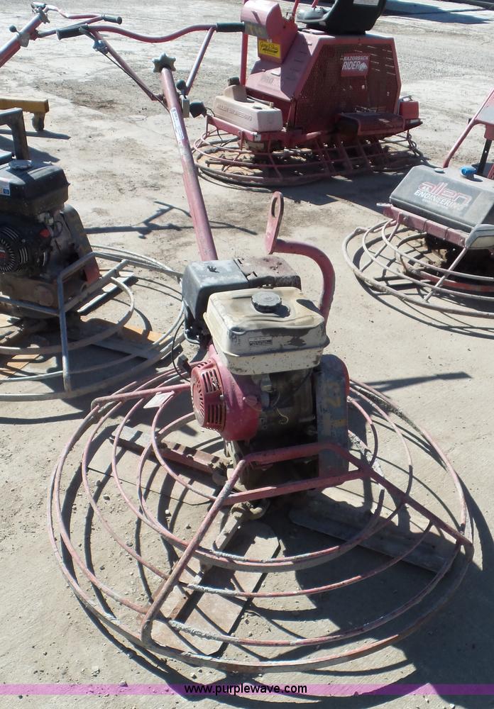 Razorback Walker power trowel in Kansas City, MO | Item N9435 sold ...