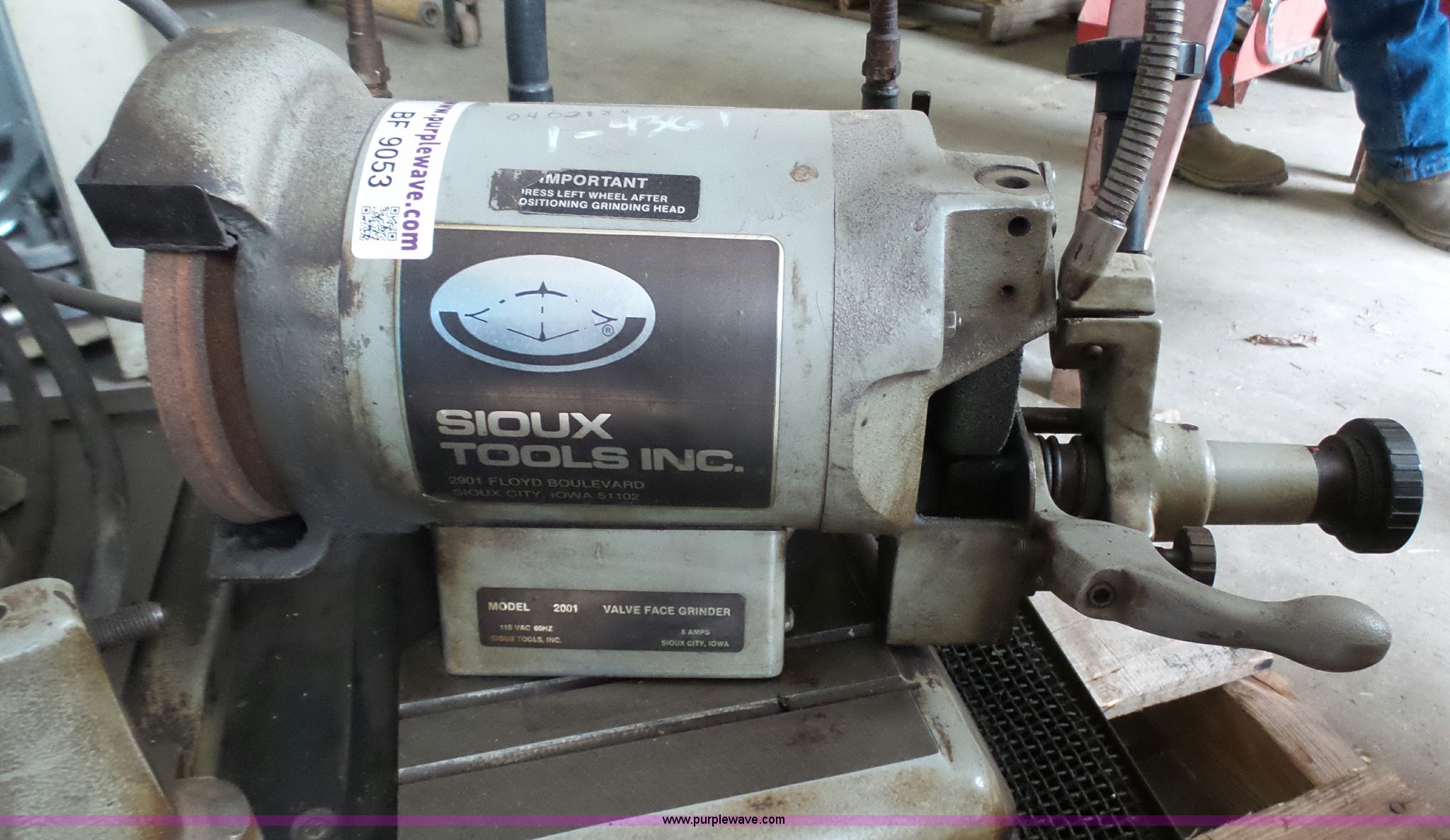 1984 Sioux 2001 valve grinder in Topeka, KS | Item BF9053 sold | Purple ...