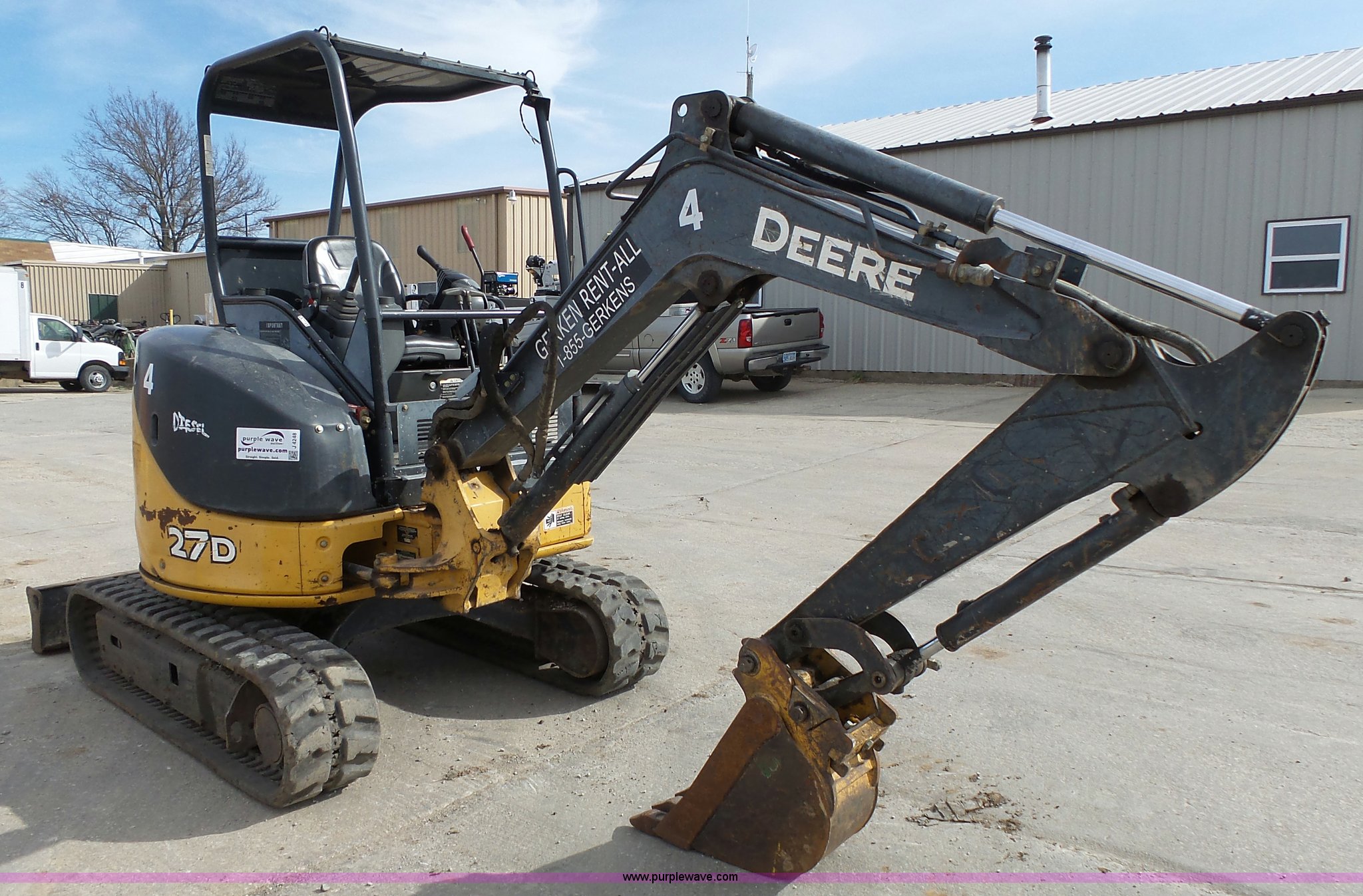 2007 John Deere 27D compact excavator in Paola, KS | Item J4248 sold ...