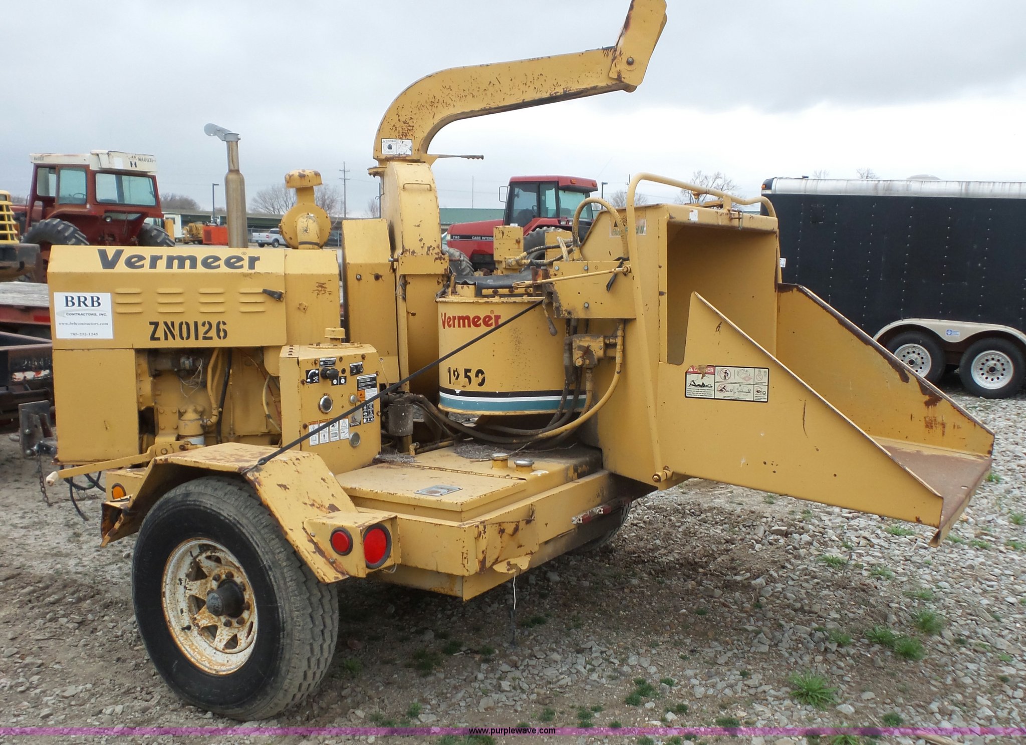 Vermeer 1250 wood chipper in Topeka, KS | Item K5058 sold | Purple Wave
