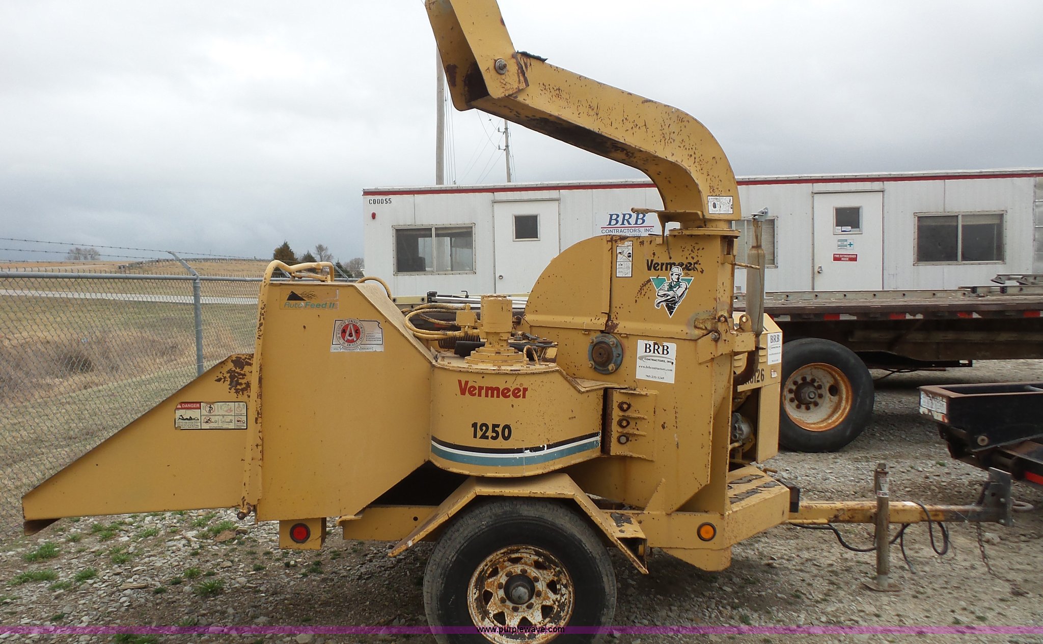 Vermeer 1250 wood chipper in Topeka, KS | Item K5058 sold | Purple Wave
