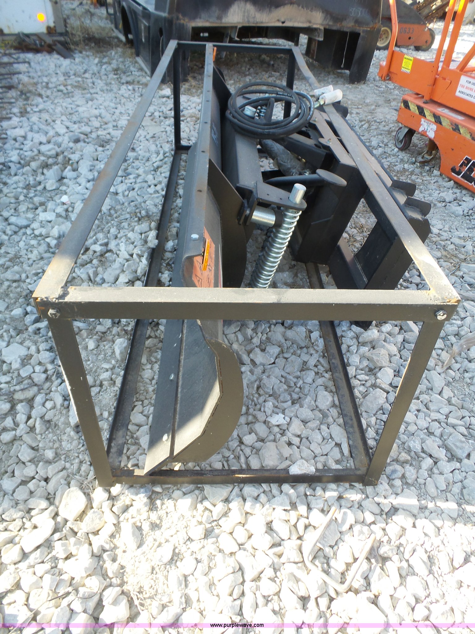 Skid steer dozer blade in Omaha, NE | Item J8928 sold | Purple Wave