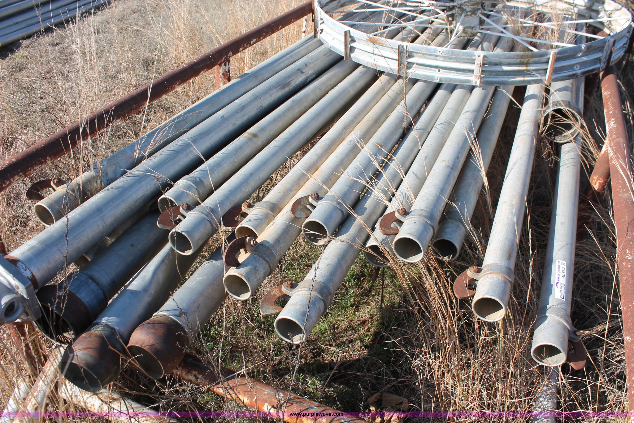 (14) 30' sticks of Redi-rain 3" aluminum lay-down irrigation pipe in ...