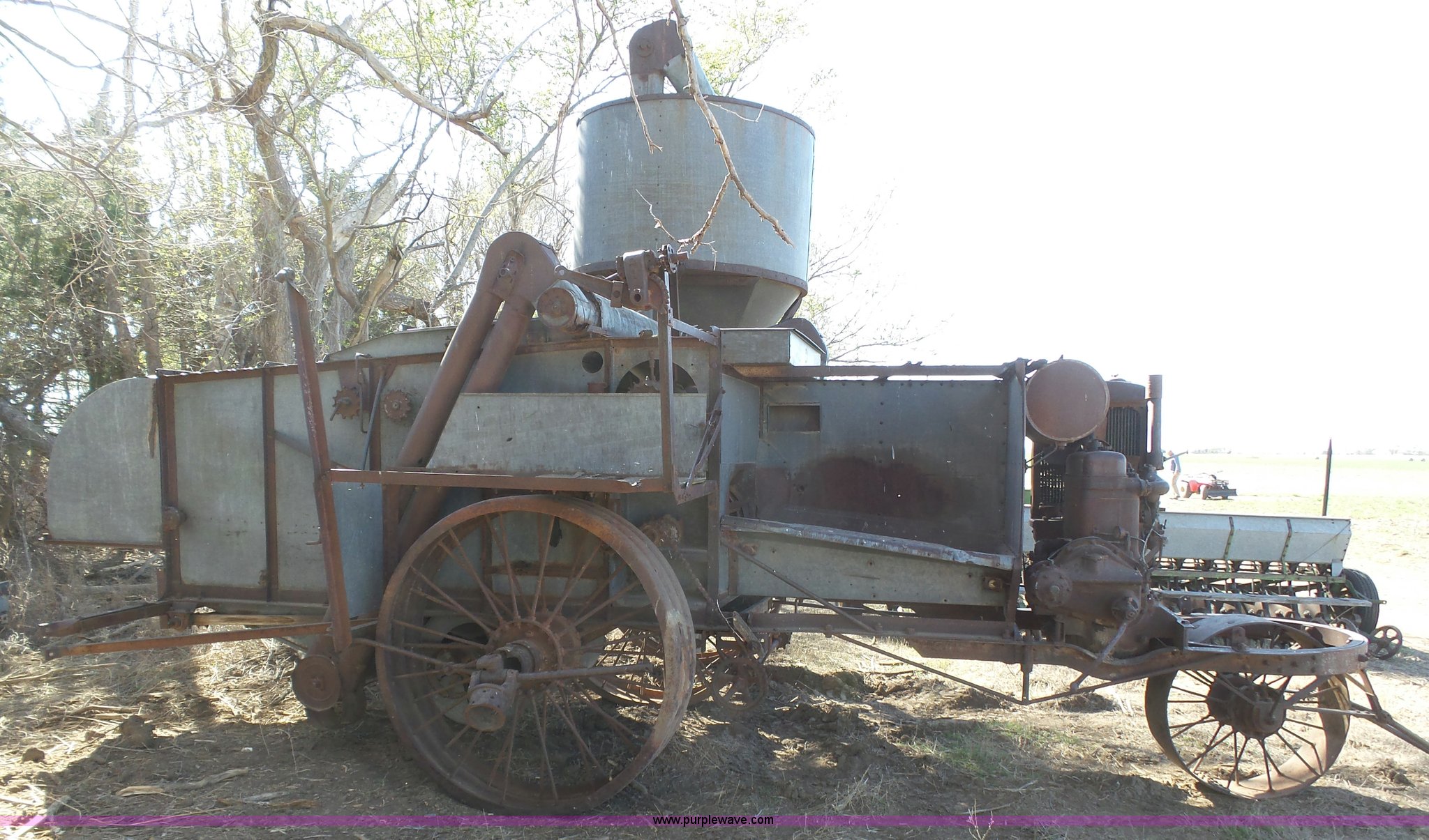 J.I. Case threshing machine in Copeland, KS | Item AR9411 sold | Purple ...