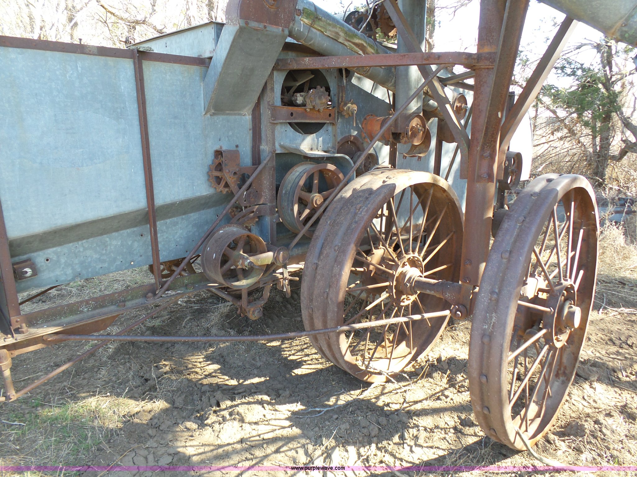 J.I. Case threshing machine in Copeland, KS | Item AR9411 sold | Purple ...