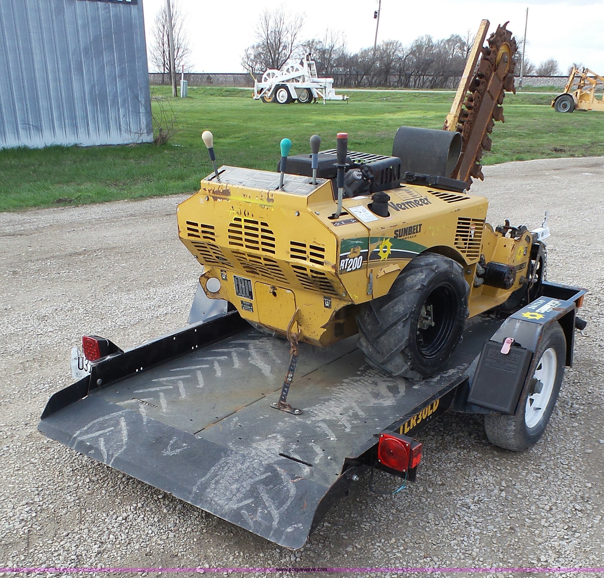2008 Vermeer RT200 trencher in Clinton, IL | Item J6253 sold | Purple Wave
