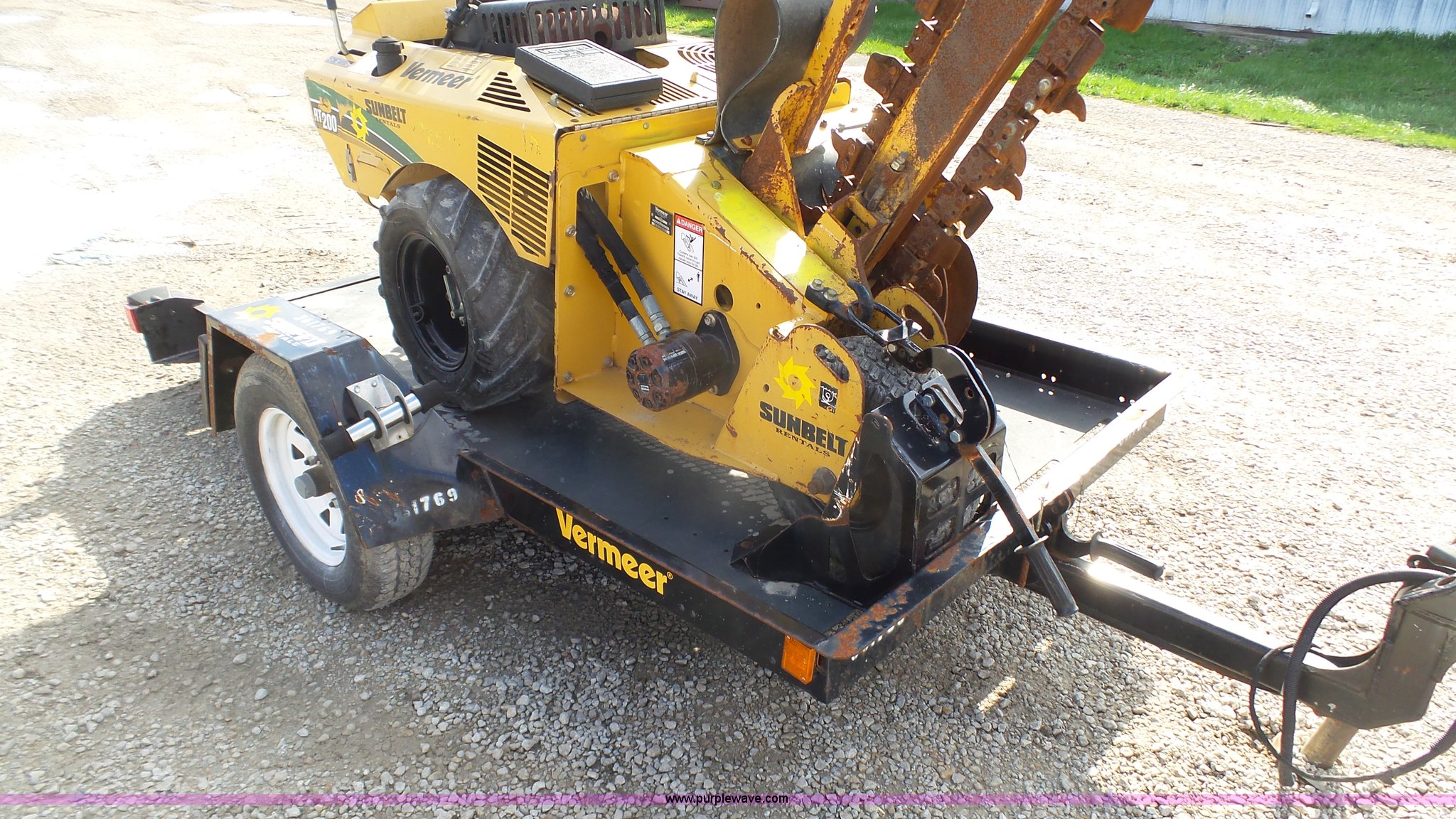 2008 Vermeer RT200 trencher in Clinton, IL | Item J6253 sold | Purple Wave
