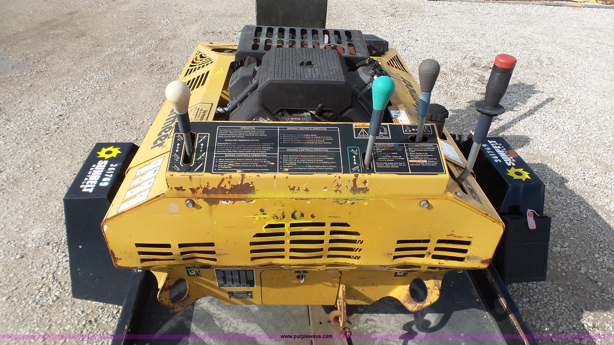 2008 Vermeer RT200 trencher in Clinton, IL | Item J6253 sold | Purple Wave