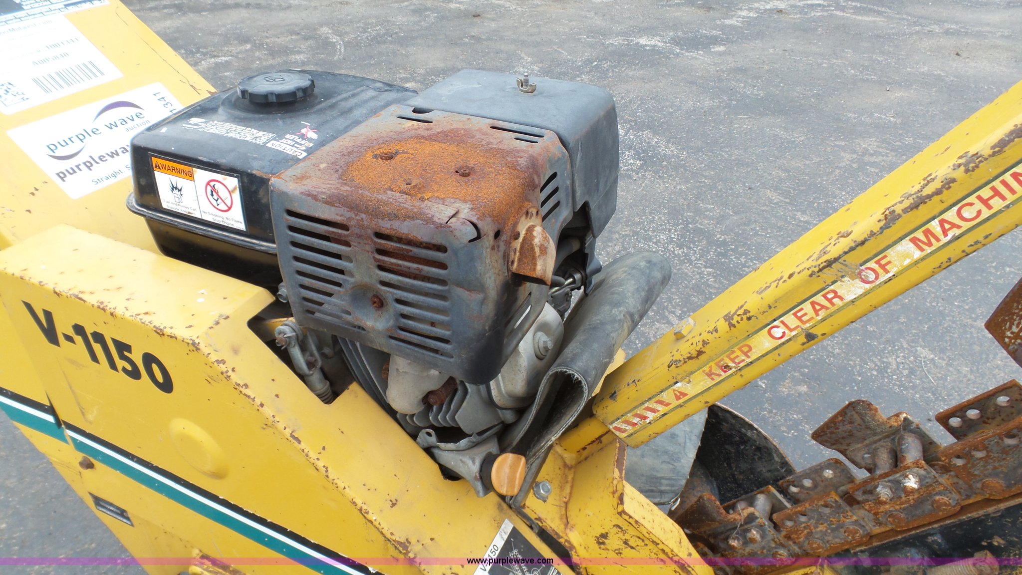 Vermeer V1150 trencher in Aurora, IL | Item L1341 sold | Purple Wave