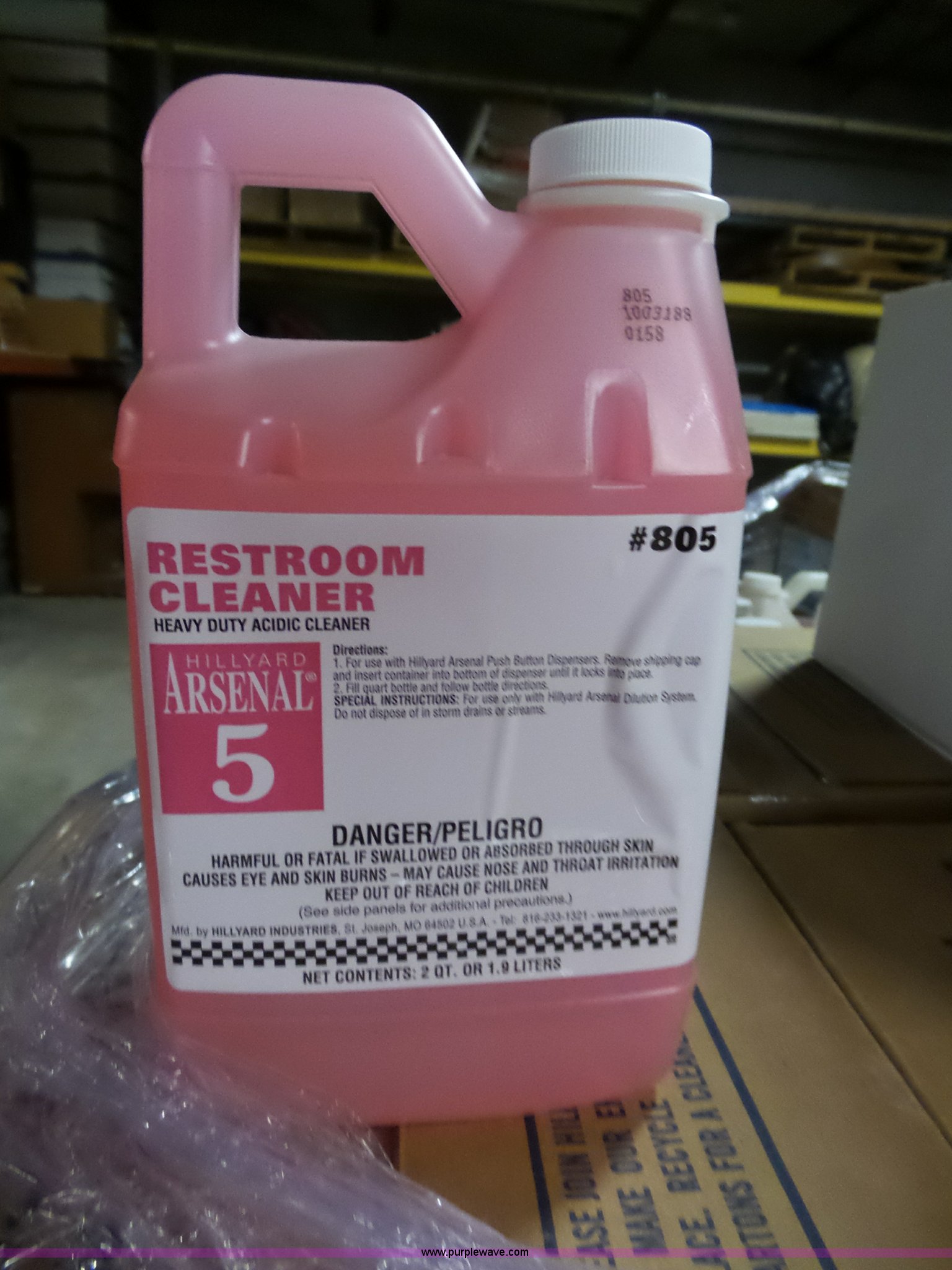 Approximately 40 cases of Arsenal 5 restroom cleaner in Tecumseh, KS ...