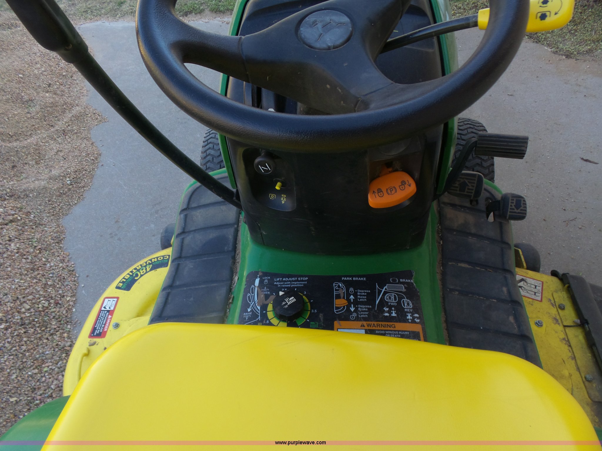 John Deere LT166 lawn mower in Cunningham, KS | Item L7410 sold ...
