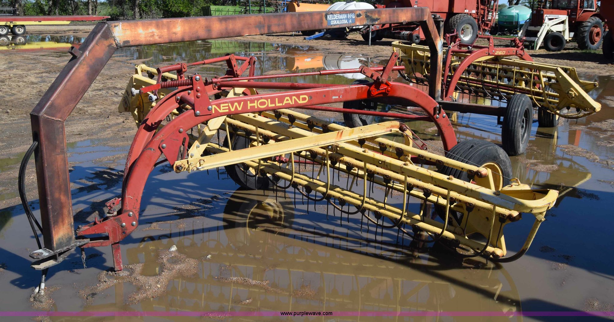 (2) New Holland hay rakes in Kinsley, KS | Item AW9790 sold | Purple Wave