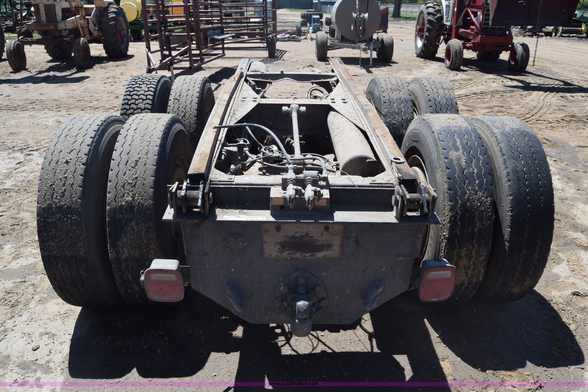 Semi truck rear end in Kinsley, KS | Item AW9830 sold | Purple Wave