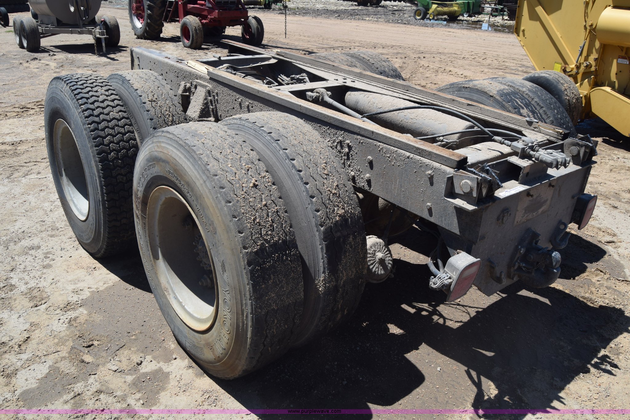 Semi truck rear end in Kinsley, KS | Item AW9830 sold | Purple Wave