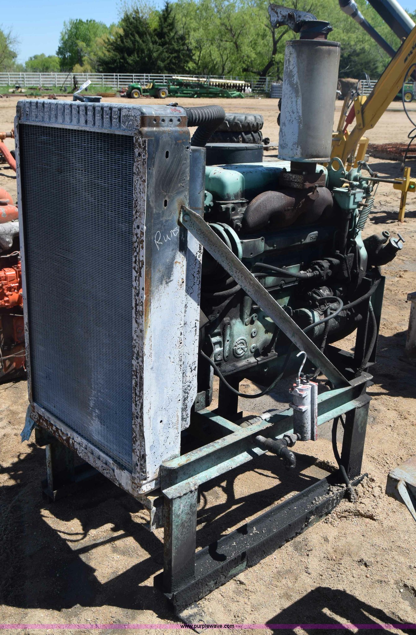 Detroit Diesel power unit in Kinsley, KS | Item AW9861 sold | Purple Wave