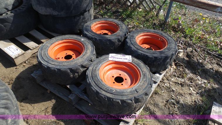 (4) foam filled skid steer tires in Blue Springs, MO | Item K4227 sold ...