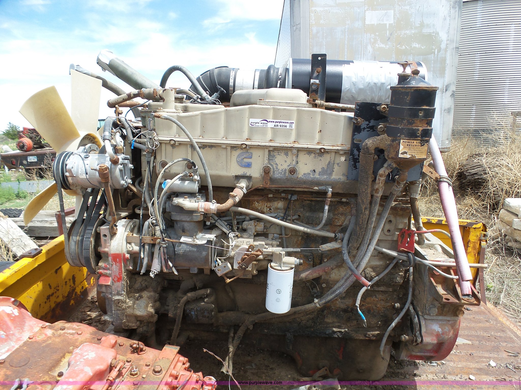 Cummins 855 six cylinder turbo diesel engine in Tribune, KS | Item ...